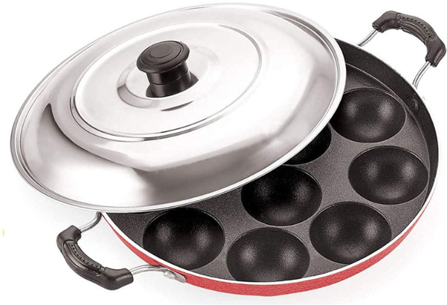 hapitha Non Stick Appam Patra / Ponganal Pan Paniyaram Pan Patri Pan 24 ...